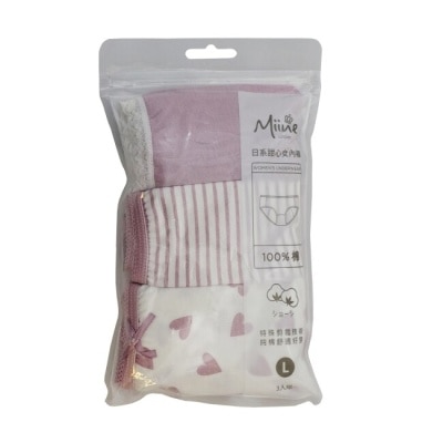 MIINE, Miine 日系甜心女內褲3入組-L【顏色隨機出貨】 | 屈臣氏 Watsons